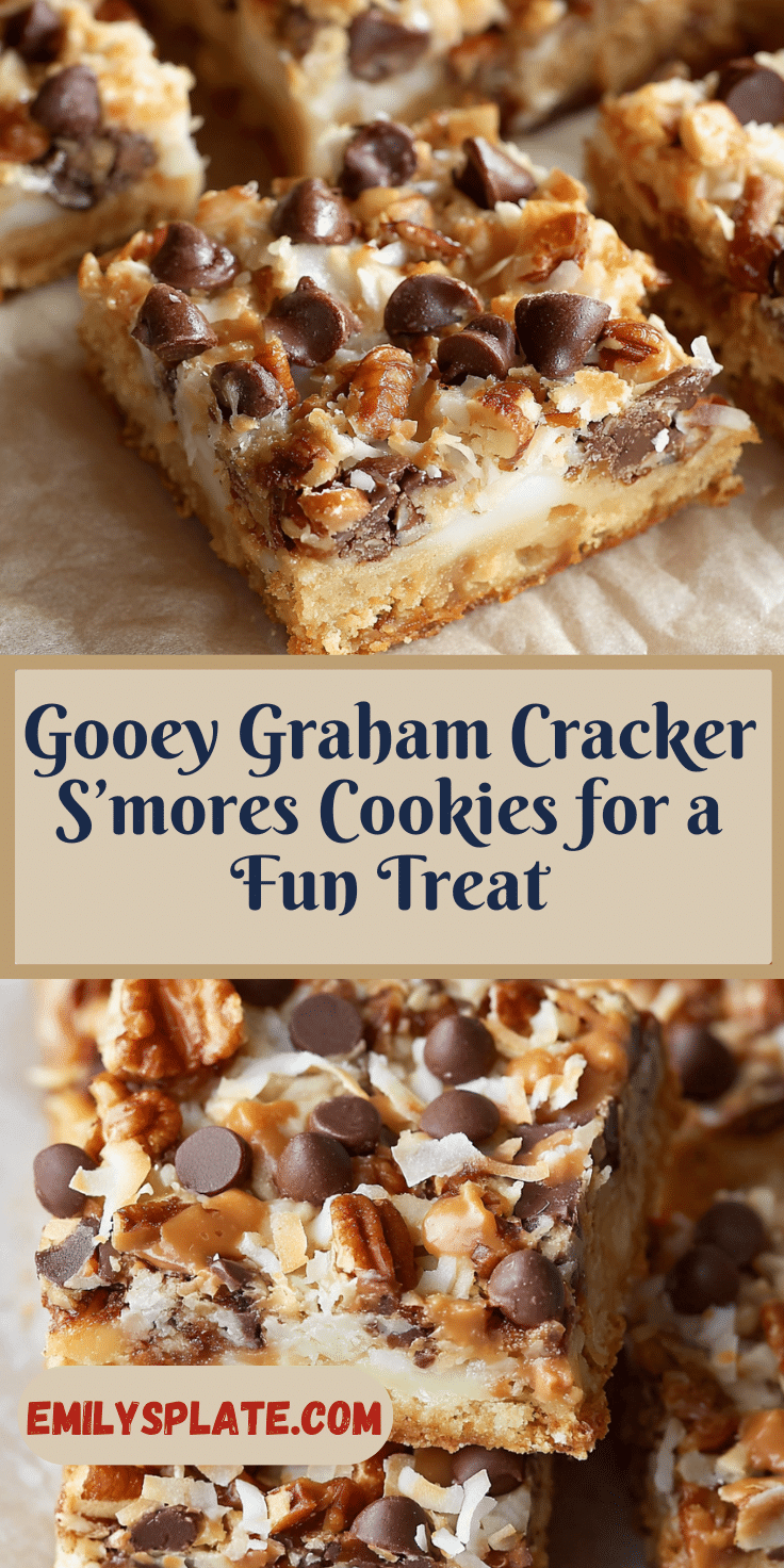 Graham Cracker S’mores Cookies