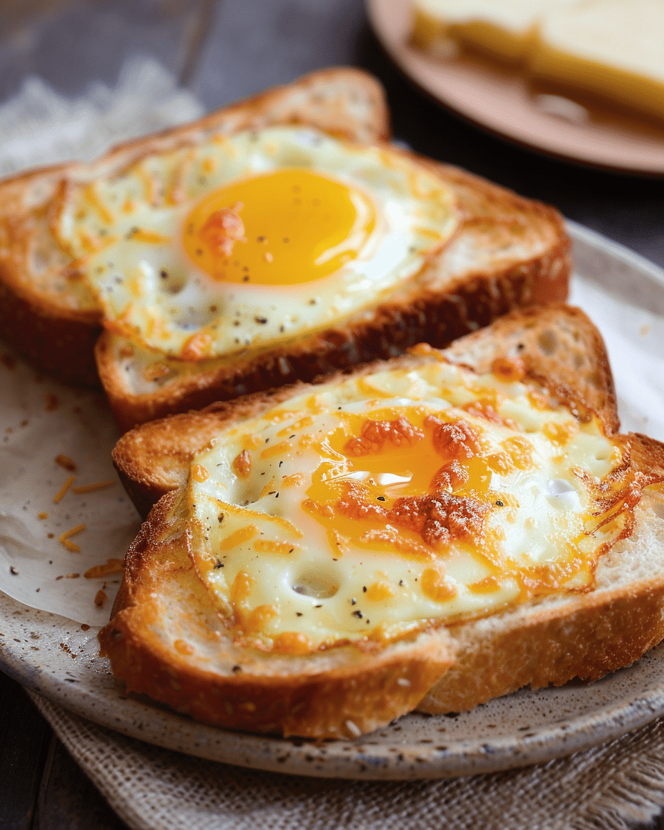 Air Fryer Egg and Cheese Toast | Emily'S Plate