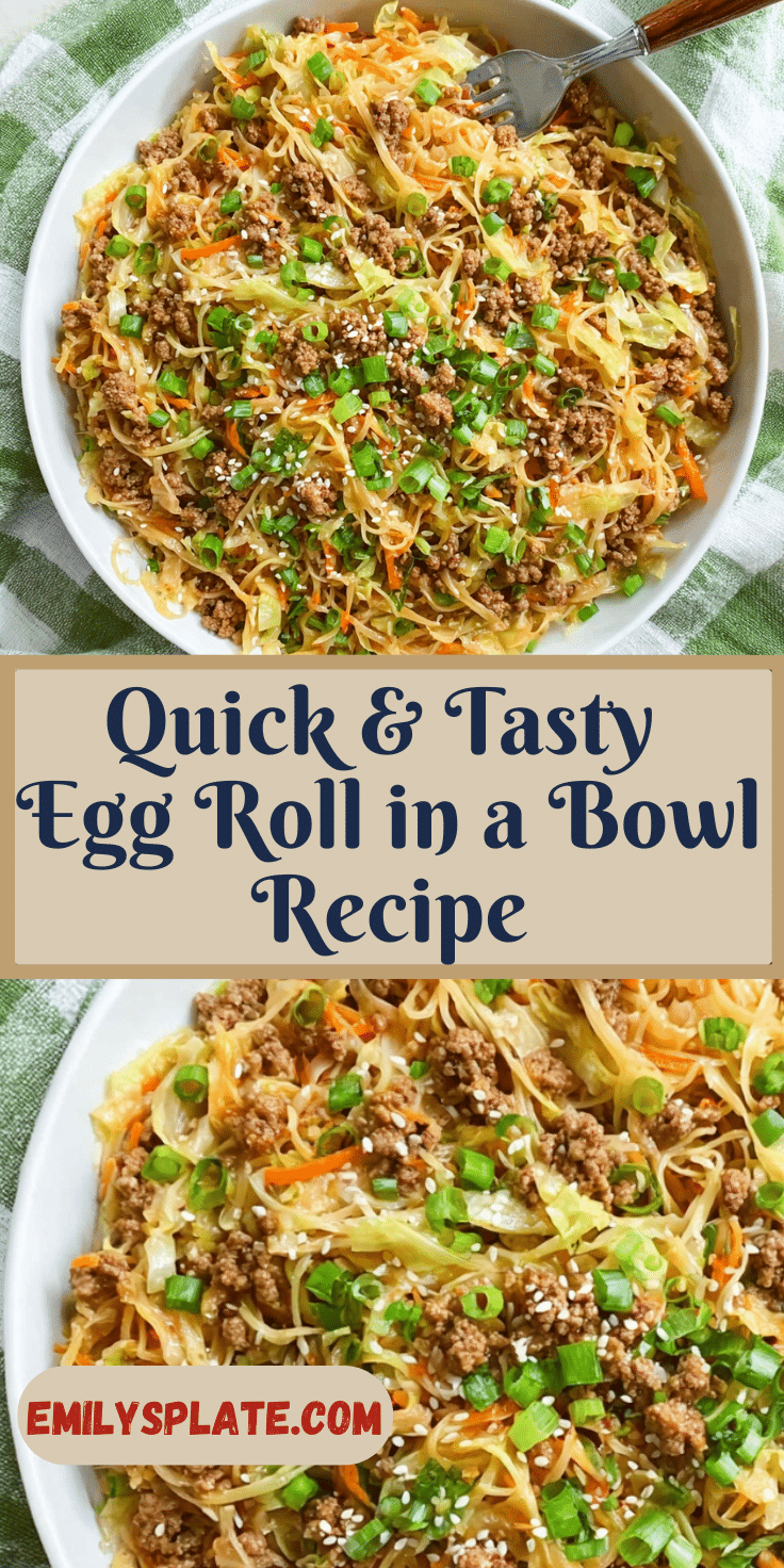Inside Out Egg Roll in a Bowl Recipe - Quick & Colorful Weeknight Delight