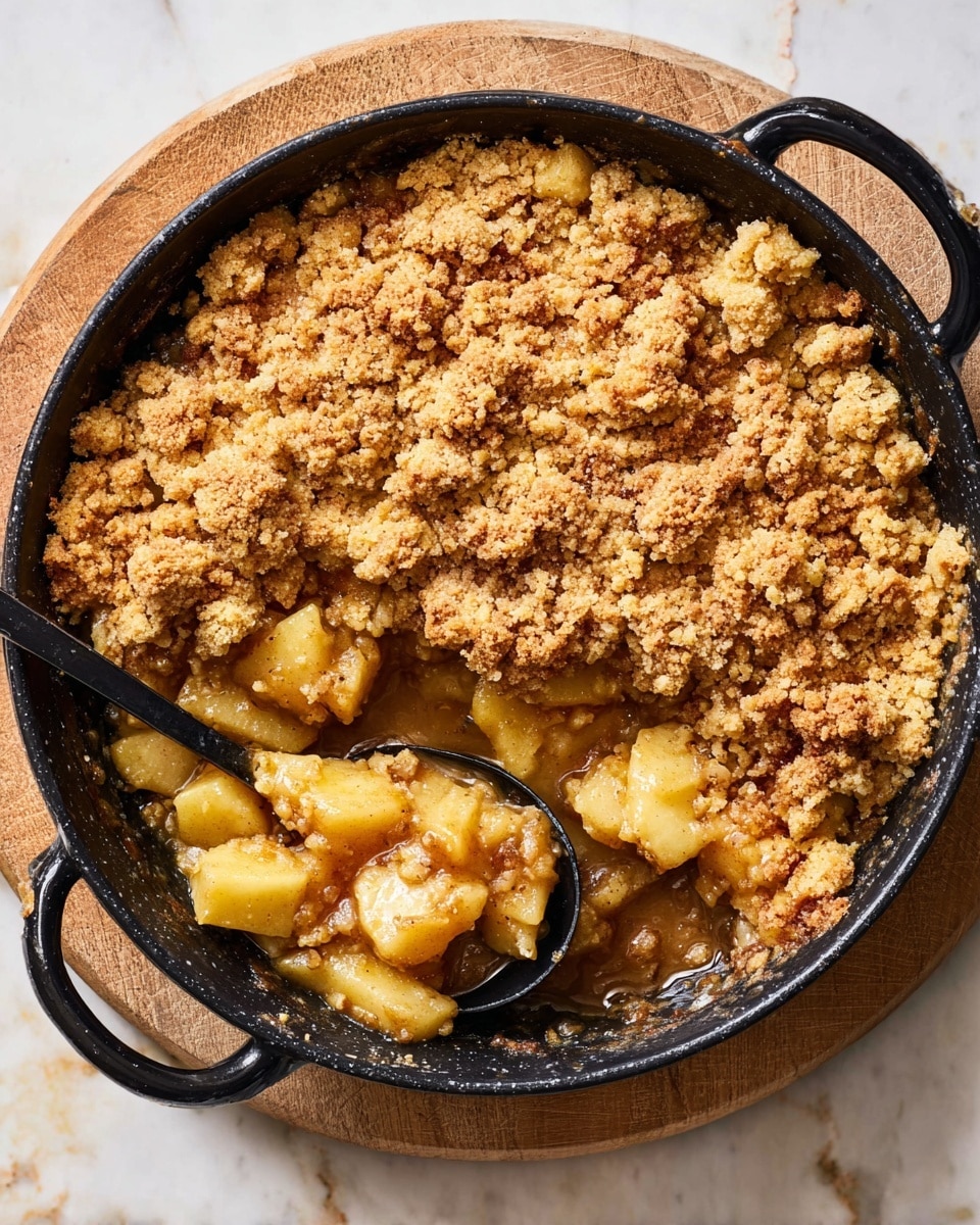 Gluten-Free Apple Crisp {Dairy-Free & Vegan} - Cozy Autumn Dessert