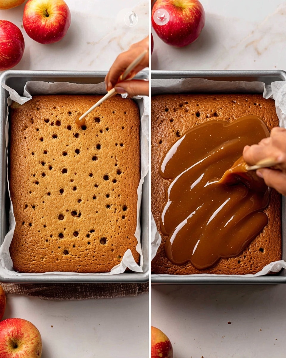 Vegan Apple Sticky Toffee Pudding with Toffee Sauce | Cozy Dessert