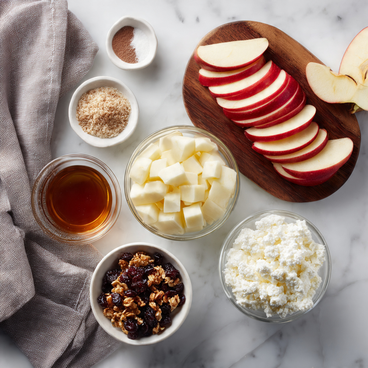 5 Minute Apple & Cottage Cheese Breakfast Bowl – Quick & Healthy