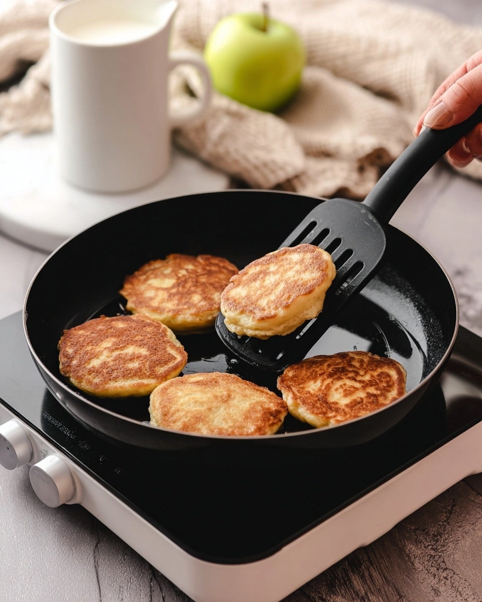 Fluffy Russian Apple Pancakes (Oladi) - Irresistibly Easy Breakfast
